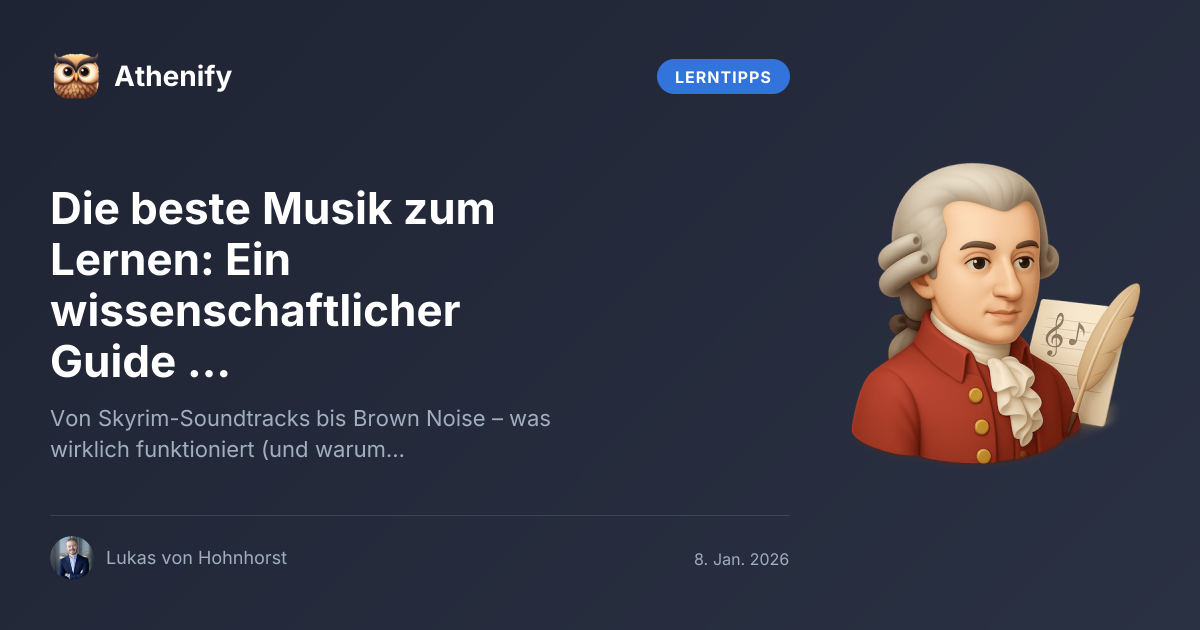 Die beste Musik zum Lernen: Ein wissenschaftlicher Guide [Mit Videos ...